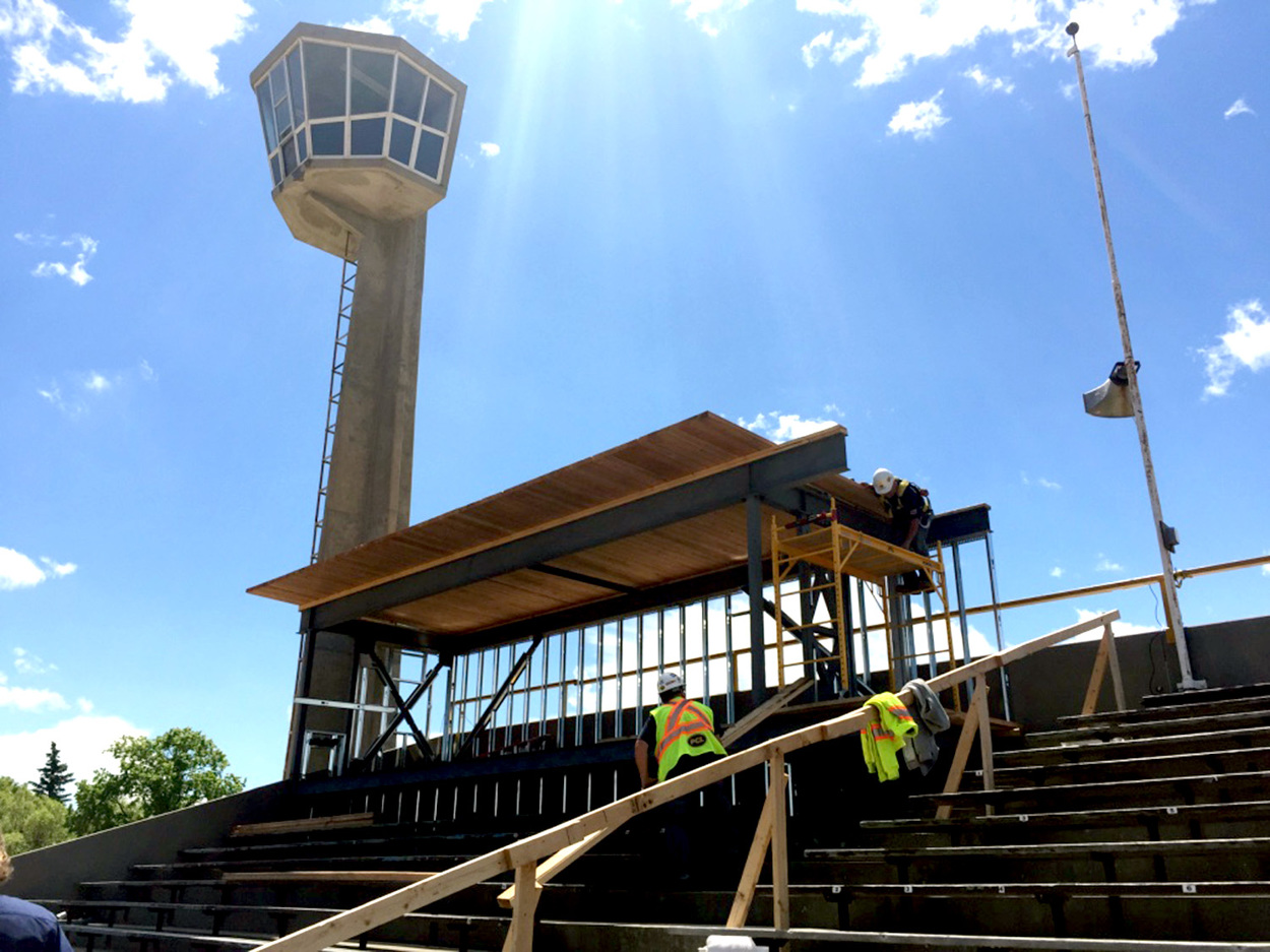 Athletics Manitoba Timing Booth - 1x1 architecture
